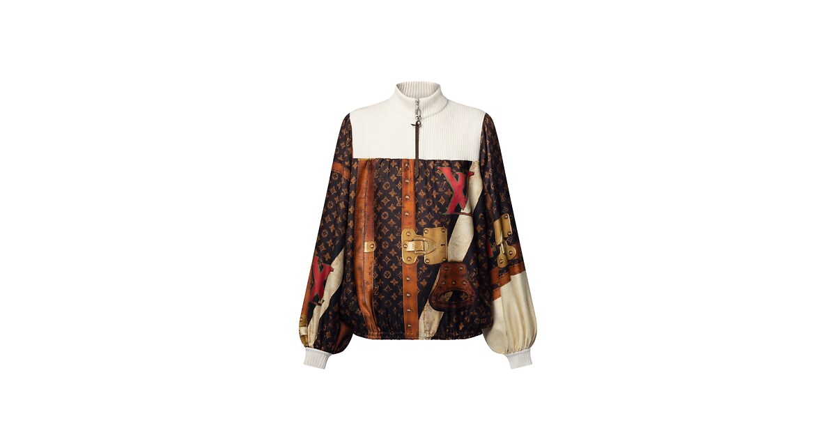 LV Trunk Rib Collar Blouse - Knitwear - 1AGGTE | LOUIS VUITTON