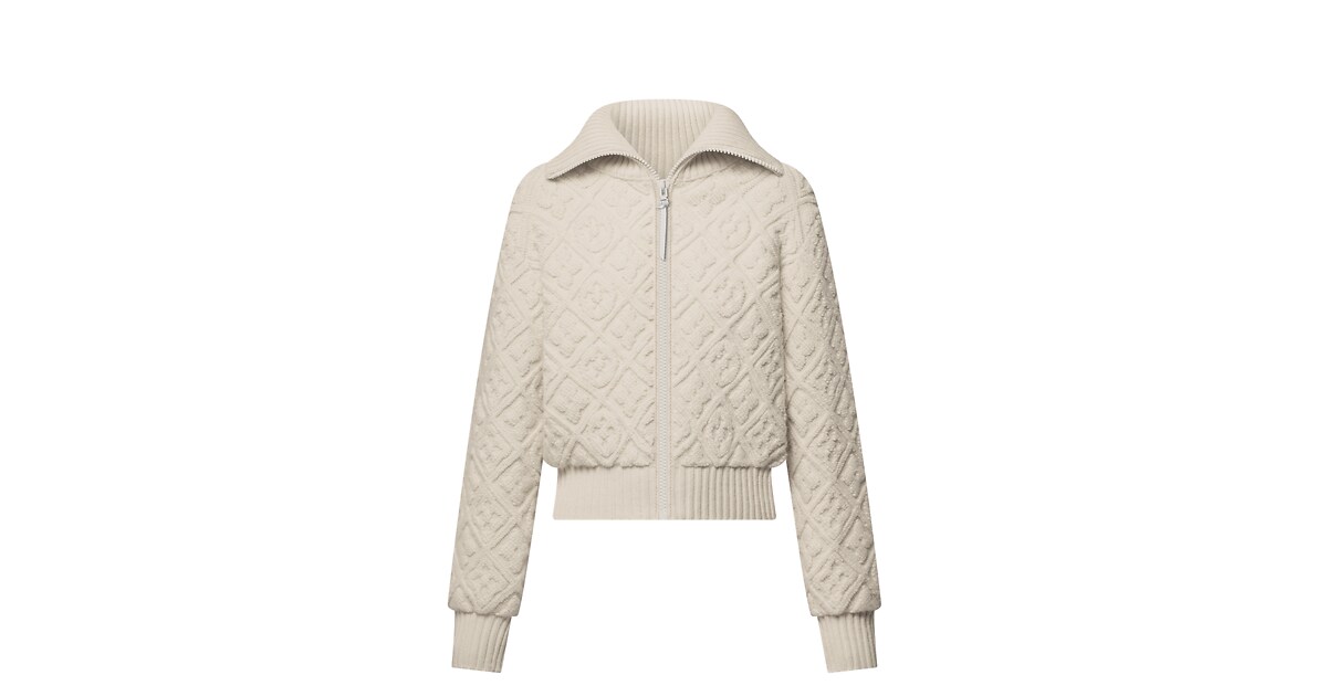 Shearling-Effect Monogram Jacket - Knitwear - 1AJSEO | LOUIS VUITTON