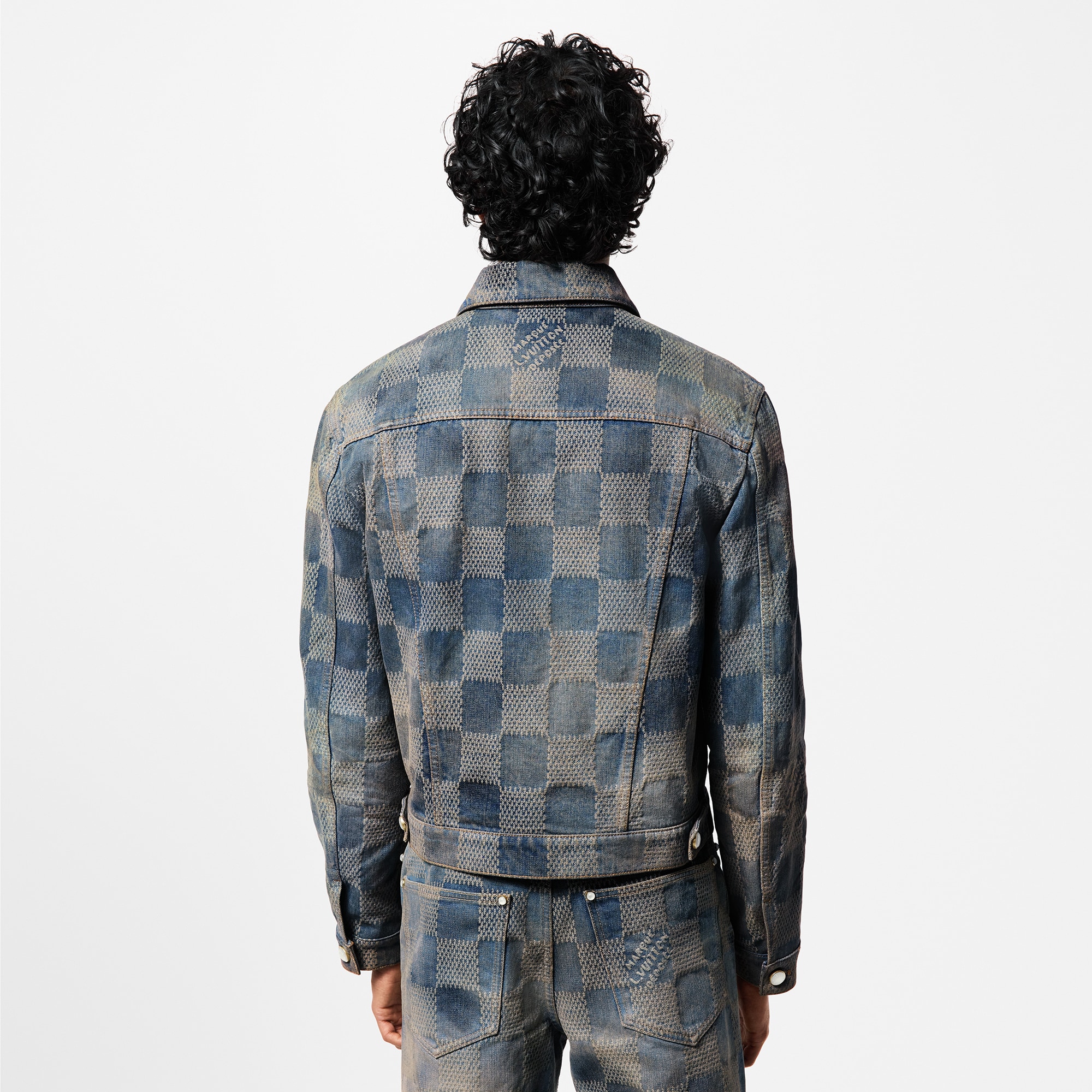 Damier Washed Denim Jacket - Pakaian | LOUIS VUITTON