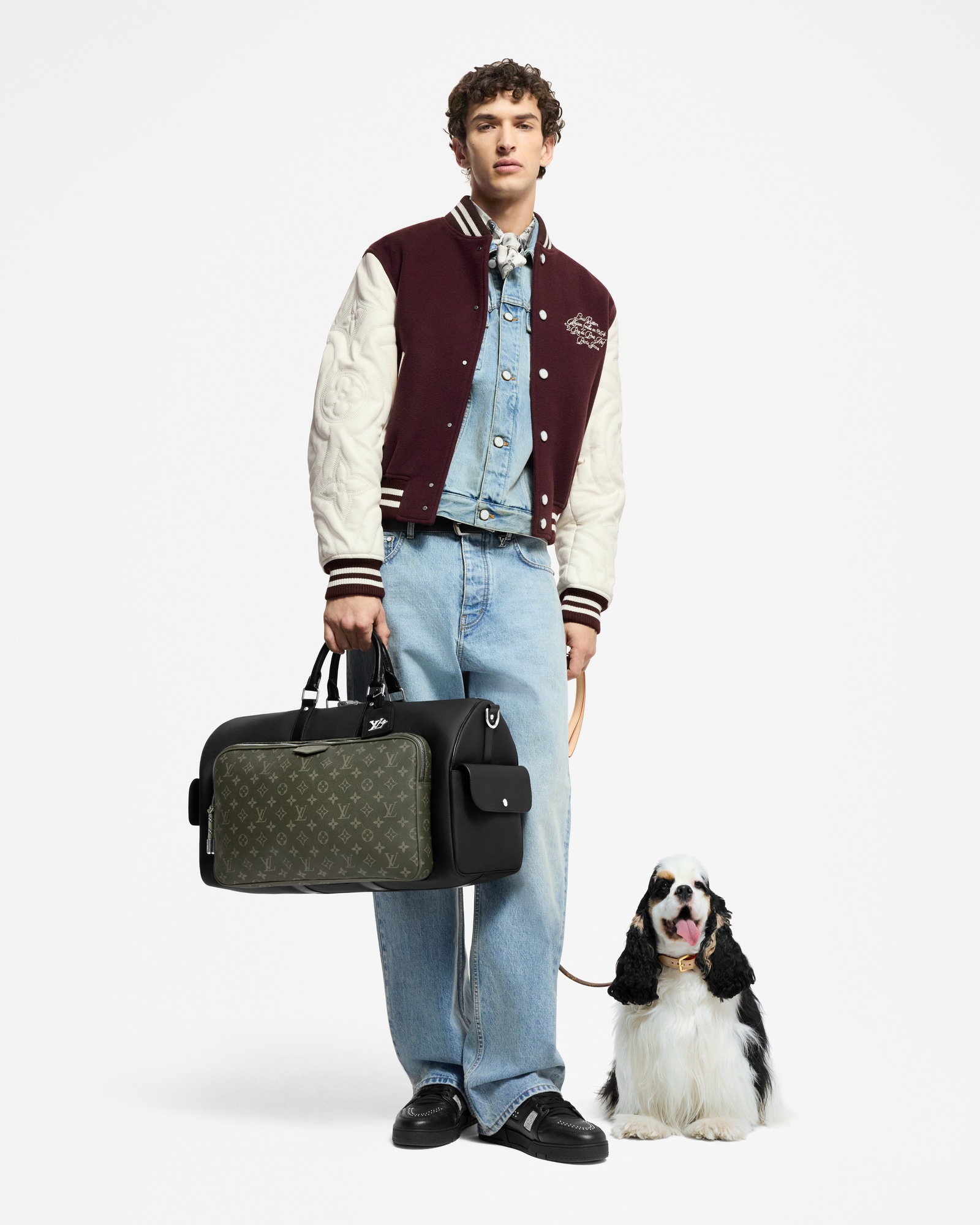 Embroidered Calfskin Varsity Jacket - Ready-to-Wear | LOUIS VUITTON