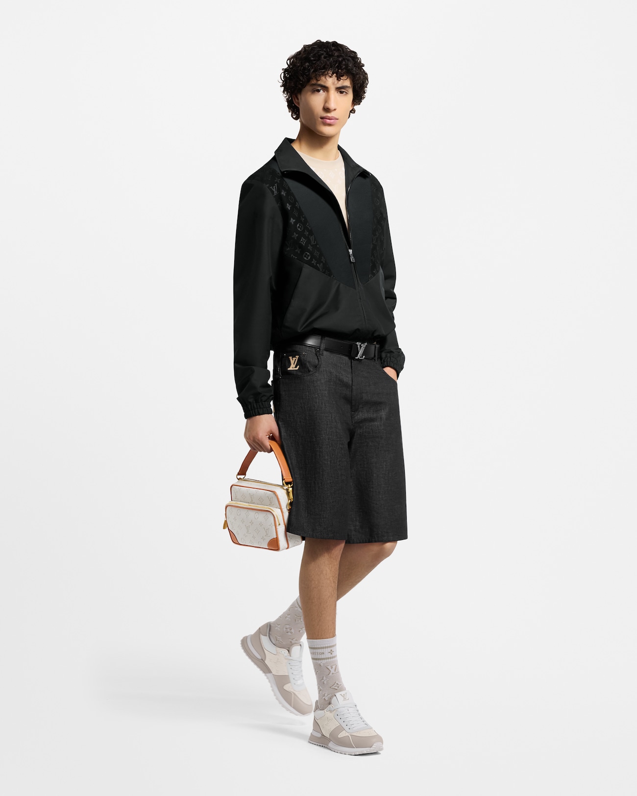 Leather Mix Track Top - Ready-to-Wear | LOUIS VUITTON