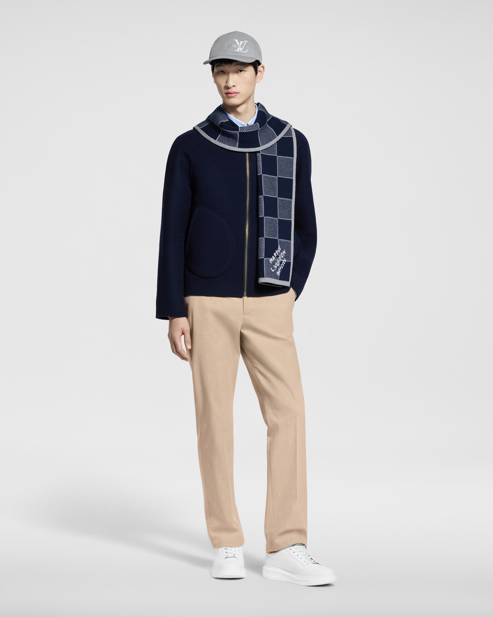 LV Blason Cotton Jacquard Chino Pants - Ready-to-Wear | LOUIS VUITTON