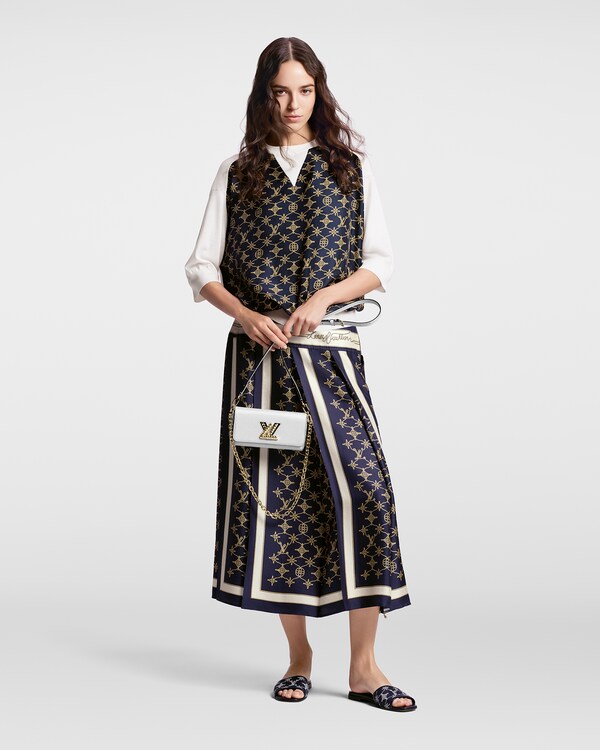 Nautical Monogram Midi Skirt - Ready-to-Wear | LOUIS VUITTON