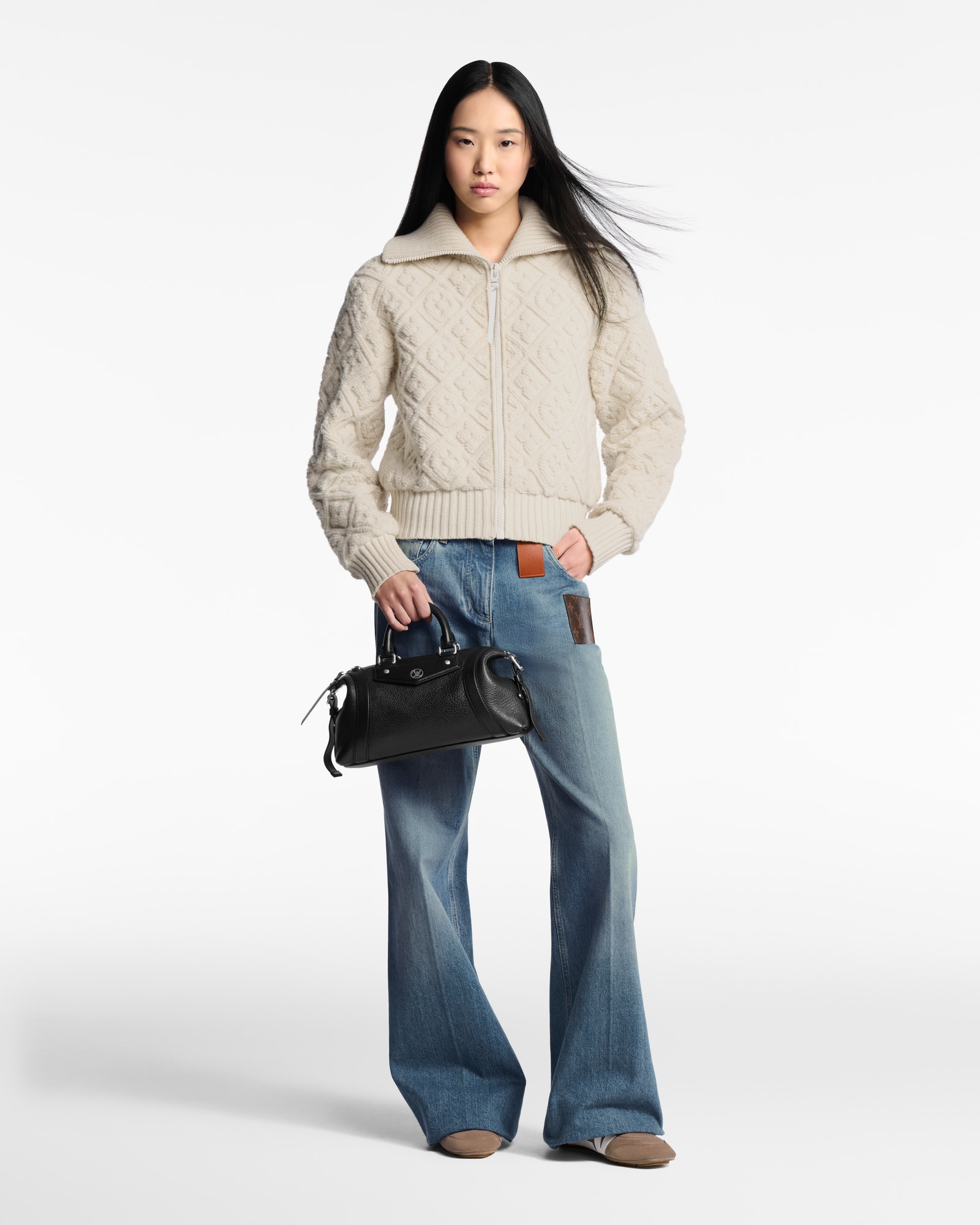Shearling-Effect Monogram Jacket - Knitwear - 1AJSEQ | LOUIS VUITTON