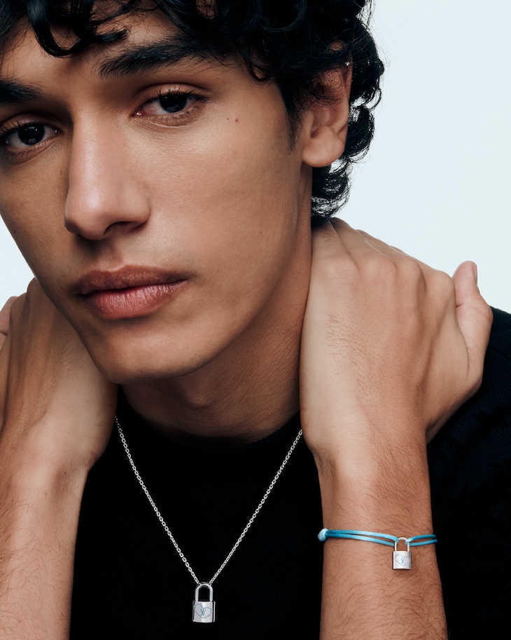 Silver Lockit x Felix 手環 - 配純銀、藍色亮漆及聚酯纖維手繩 - 精品按類別瀏覽 - QA5314 | LOUIS ...