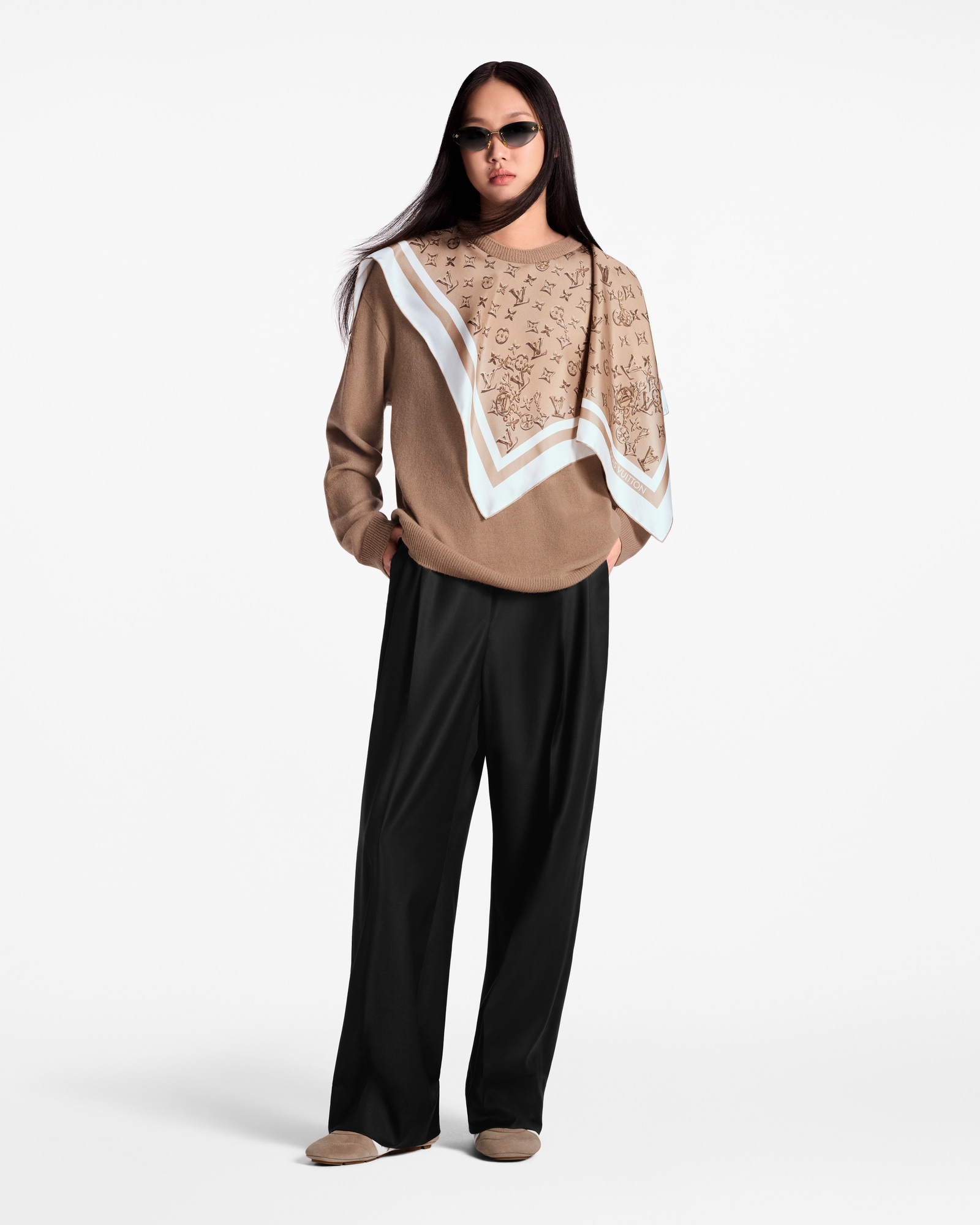 Tailored Wide-Leg Wool Pants - Ready-to-Wear | LOUIS VUITTON