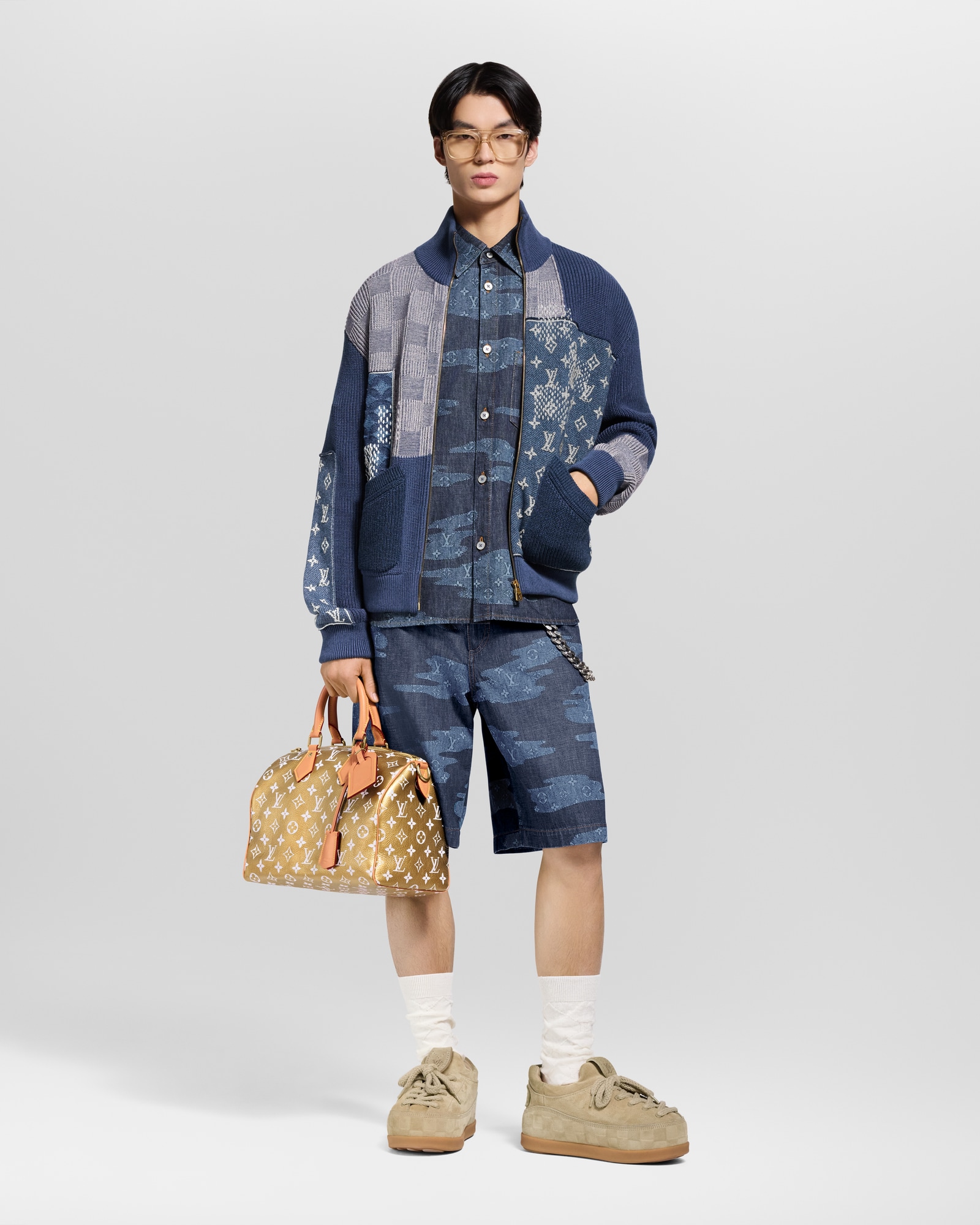 Zip Up Patchwork Tracktop - For Men | LOUIS VUITTON